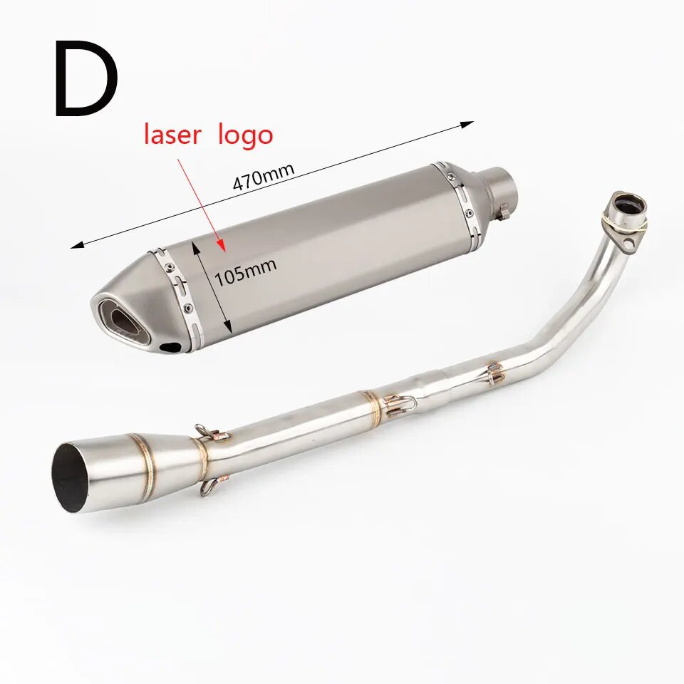 Для Honda Cross Cub110 CC110 выхлоп 2018-2023 мотоциклетная выхлопная система Escape полная система модификация Cub110 глушитель передней трубы 110CC, D