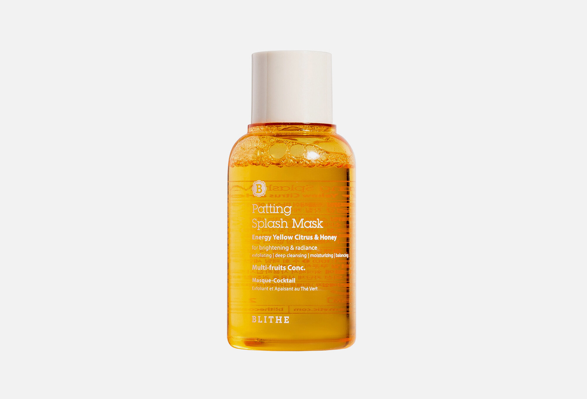 Сплэш-маска для лица BLITHE Energy Yellow Citrus and Honey 70 мл