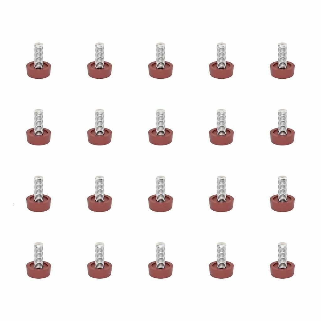 Уголок мебельный,20 штук, бесшумная и износостойкая подставка для ног регулировки мебели-№ 14