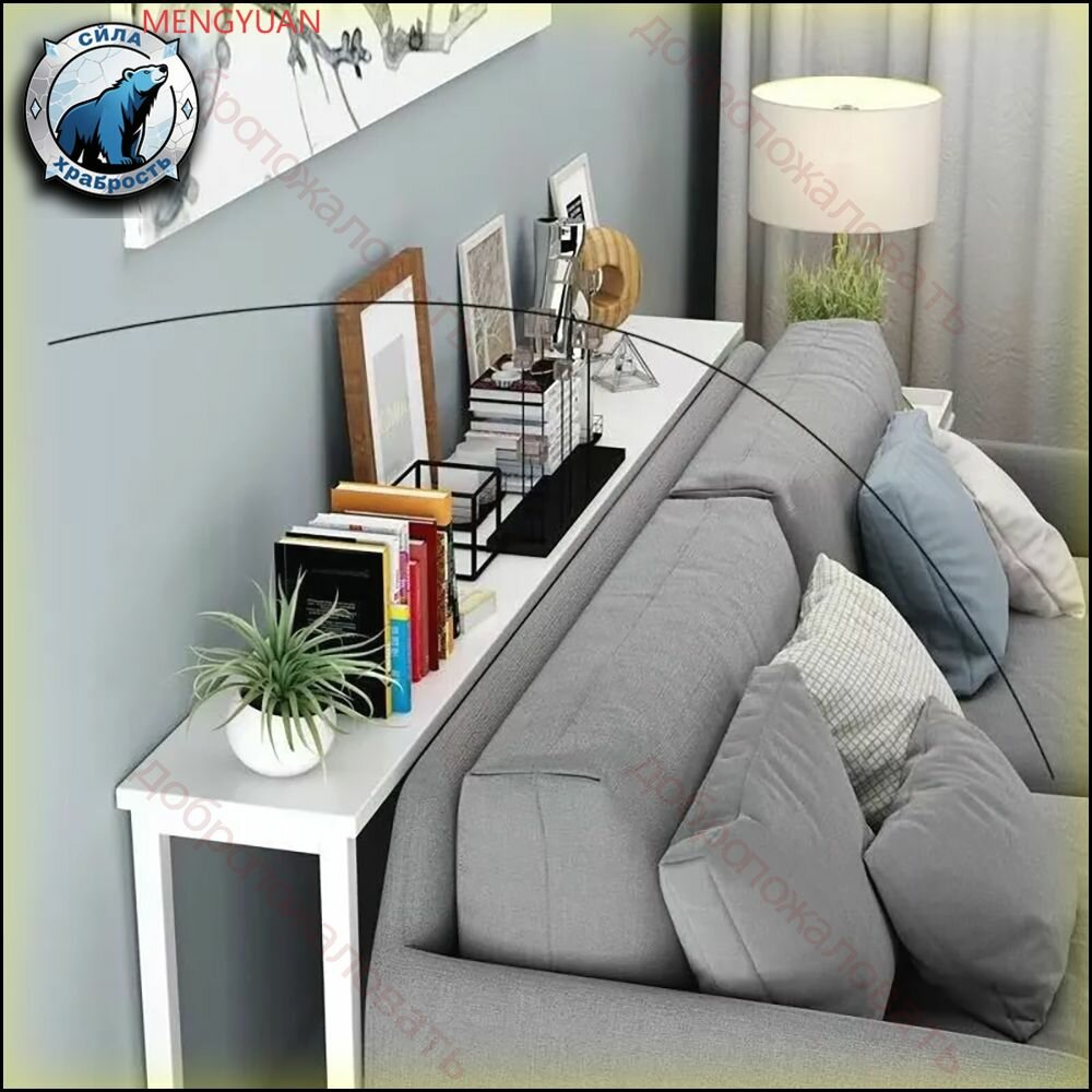 Консоль столик металлический, Незаменим для небольших квартир, Простой монтаж, Высота 75 см