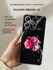 Чехол на Xiaomi Redmi 12 / Сяоми Редми 12 с принтом "Букет на черном мраморе"