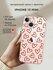 Чехол на Apple iPhone 13 mini / Айфон 13 мини с принтом "Little hearts doodles 2...