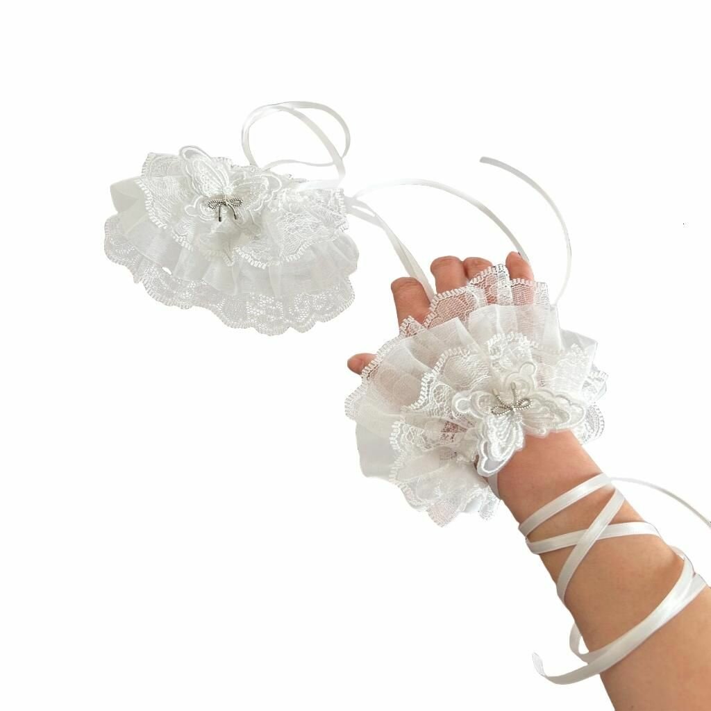 Декоративные манжеты с бантом, Стиль белой бабочки