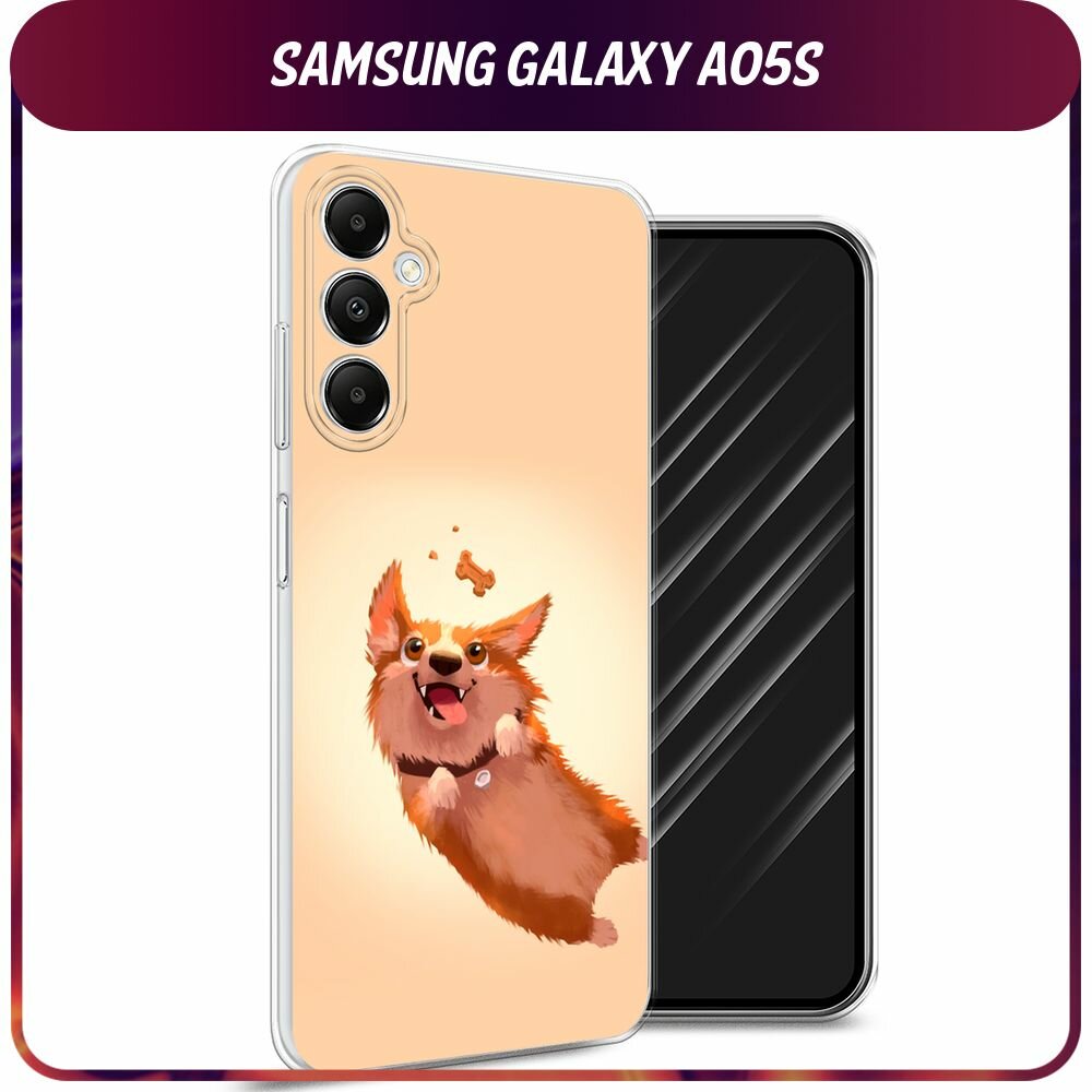 Чехол на Samsung Galaxy A05s / Самсунг Галакси A05s с принтом Корги печенька