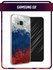 Чехол на Samsung Galaxy S8 / Самсунг Галакси С8 с принтом "Флаг России неровный"