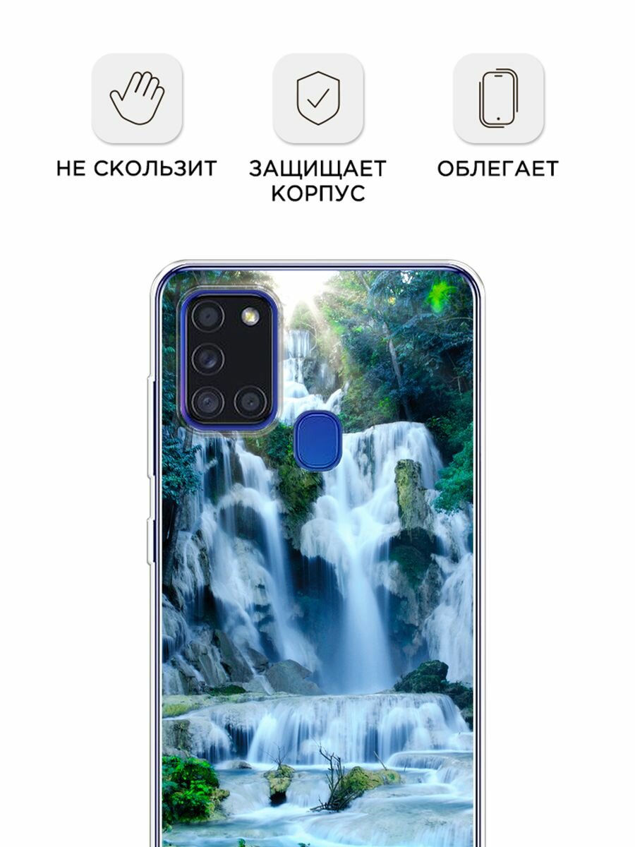 Чехол на Samsung Galaxy A21s / Самсунг Галакси A21s с принтом "Водопад 8" — фото 1