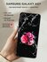 Чехол на Samsung Galaxy A07 / Самсунг А07 с принтом "Букет на черном мраморе"