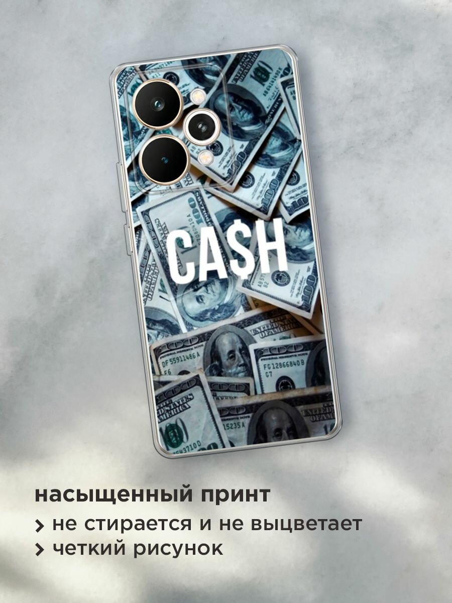 Силиконовый чехол на Realme 15 Pro / Реалми 15 Про с принтом "Cash" — фото 1