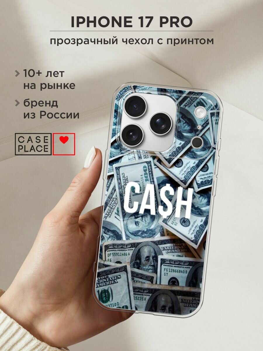 Чехол на Apple iPhone 17 Pro / Айфон 17 Про с принтом "Cash"