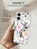 Чехол на Apple iPhone 17 / Айфон 17 с принтом "Розы на белом"
