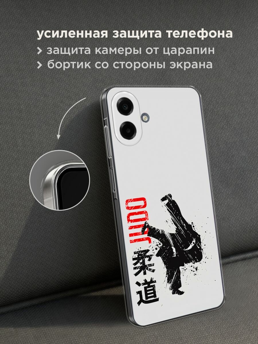 Силиконовый чехол на Samsung Galaxy A07 / Самсунг А07 с принтом "Дзюдо" — фото 1