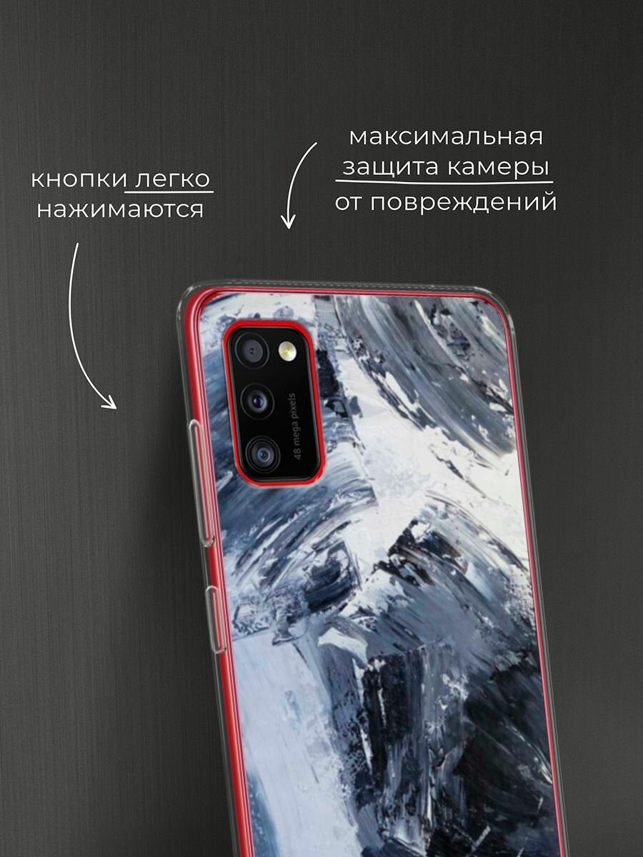 Чехол на Samsung Galaxy A41 / Самсунг Галакси А41 с принтом "Абстракция живопись" — фото 1