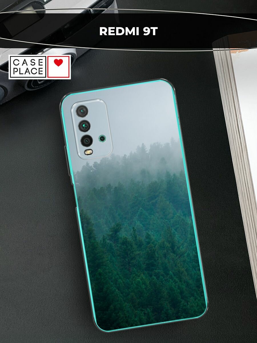 Чехол на Xiaomi Redmi 9T / Сяоми Редми 9Т с принтом "Лес в облаках"