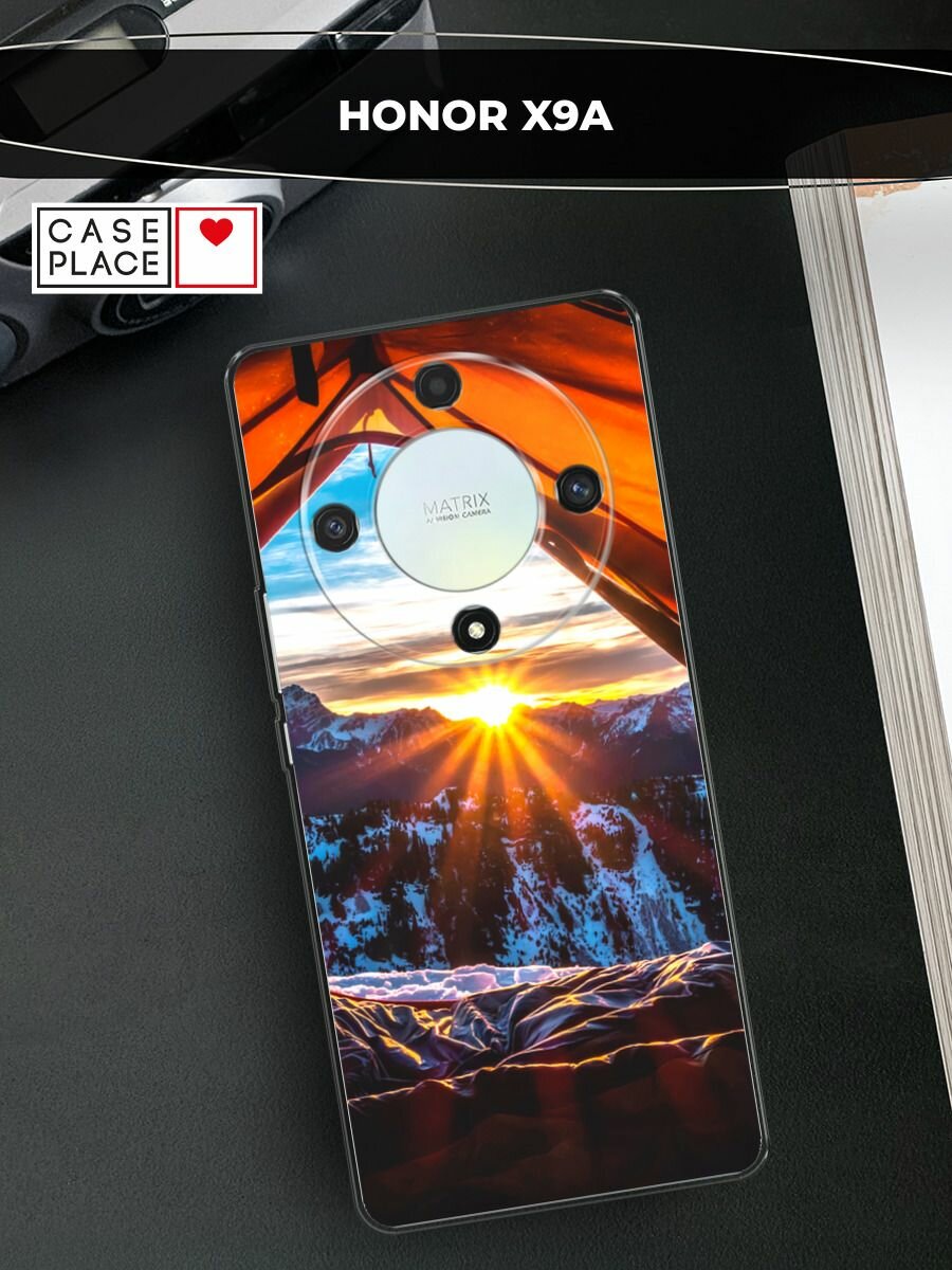 Силиконовый чехол на Honor X9A / Хонор X9A с принтом "Горы 7"