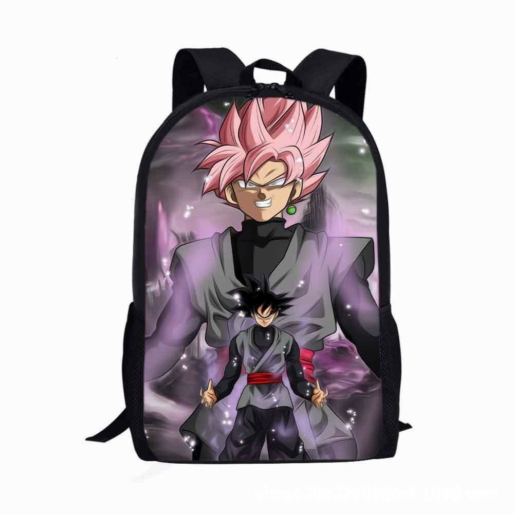 Backpack dragon ball anime kids with durable oxford material and air cushion straps for school