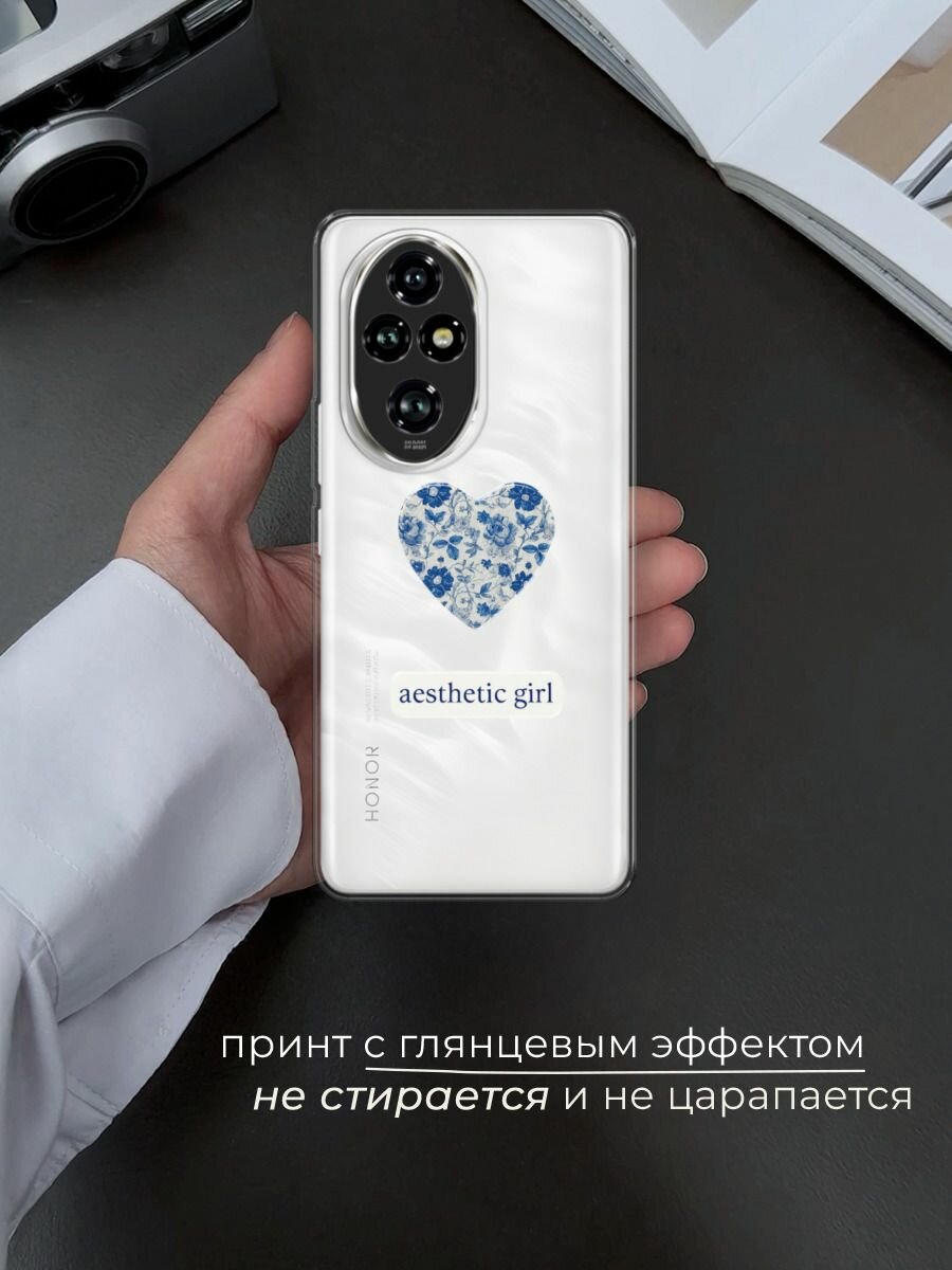 Чехол на Honor 200 Pro / Хонор 200 Про с принтом "Aesthetic girl" — фото 1