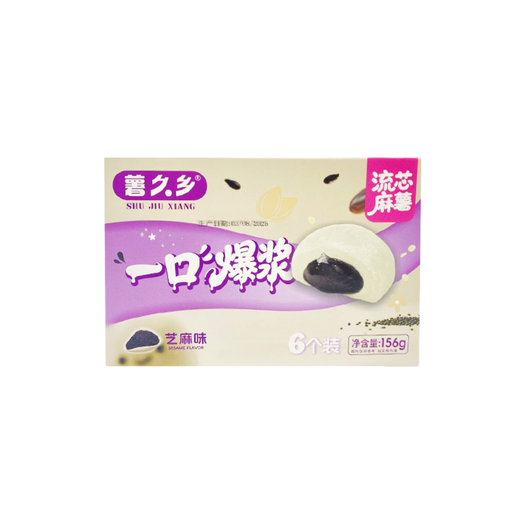 Моти Shu Jiu Xiang с сочной насыщенной кунжутной начинкой 156 г, Китай