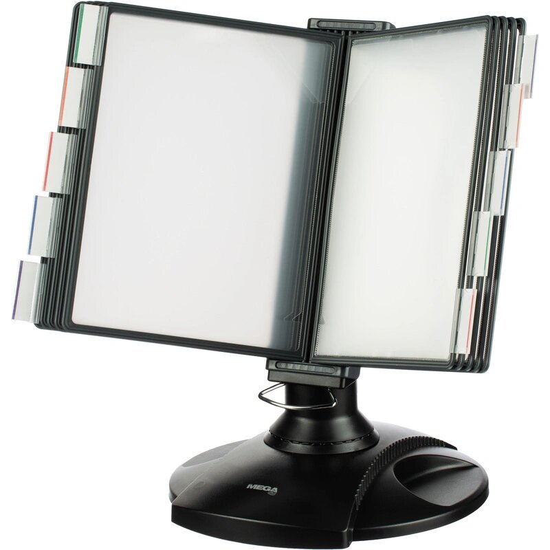 Демосистема настольная FDS008 вращ. пластик 10 пан, черный