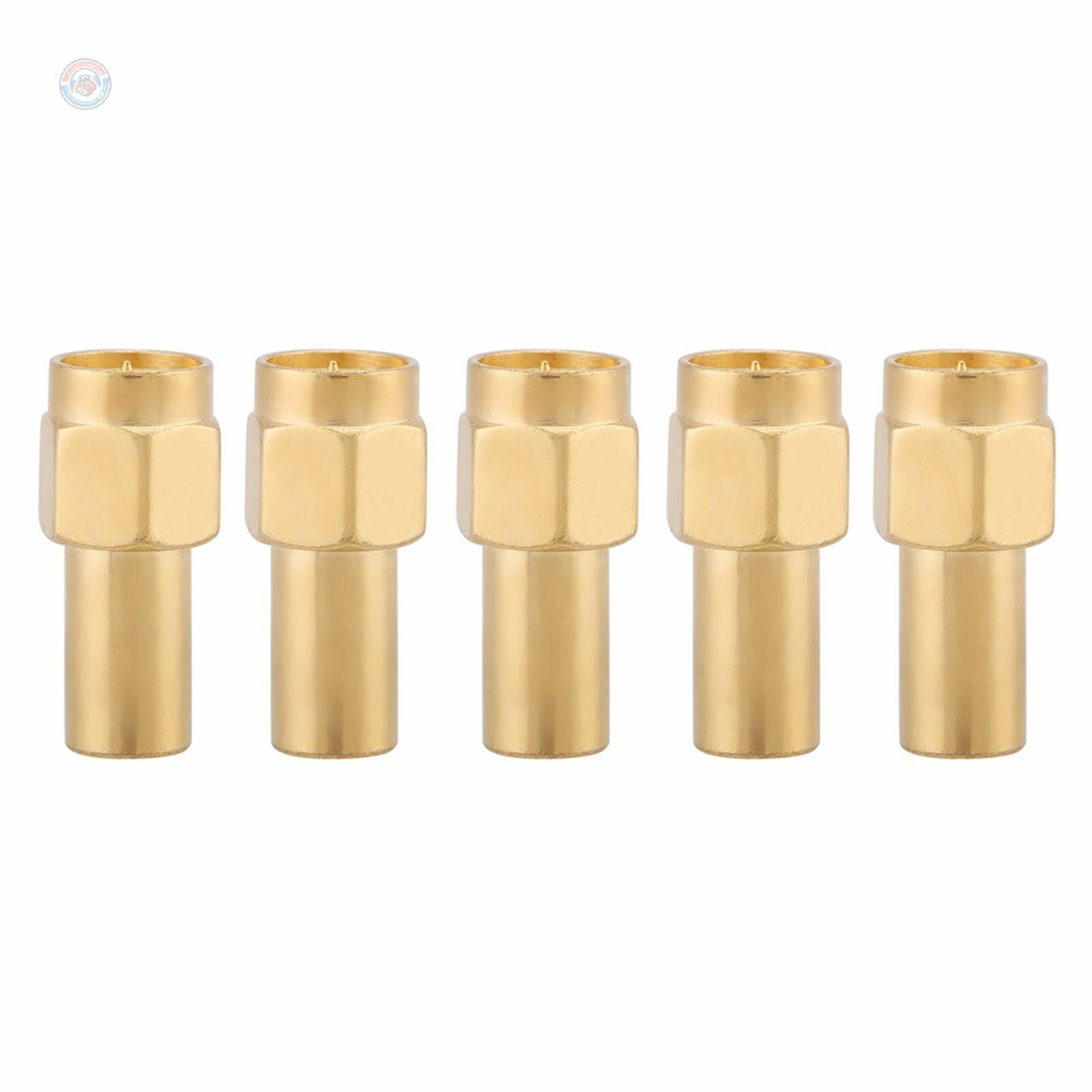 Набор из 5 терминаторов SMA male 50 Ом 2 Вт, коаксиальные RF разъемы-терминаторы для антенн, GPS, базовых станций и телекоммуникаций