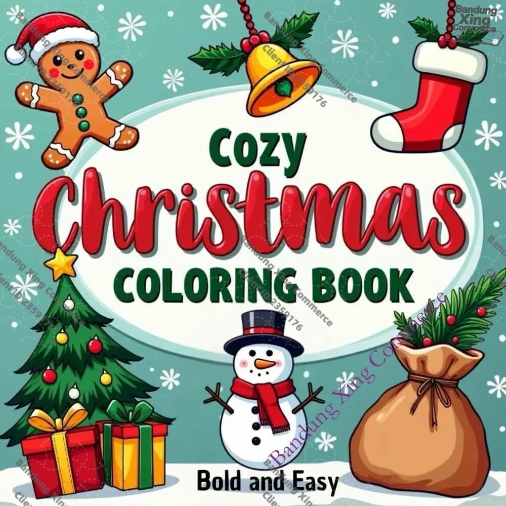 Раскраска антистресс для взрослых и подростков Coco Wyo -cozy Christmas 25