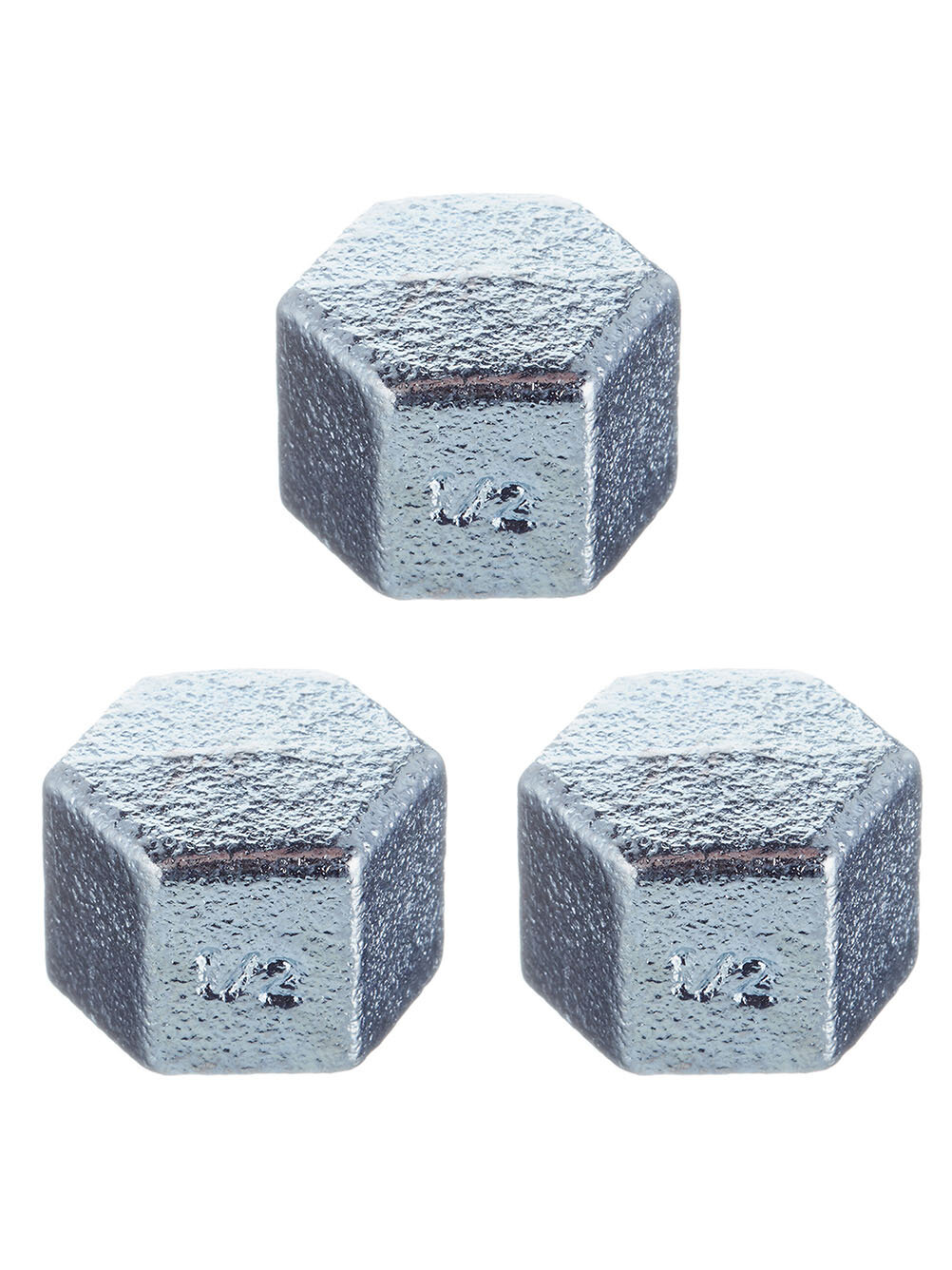 Заглушка 1/2 ВР(г) чугунная оцинкованная (3 шт.)