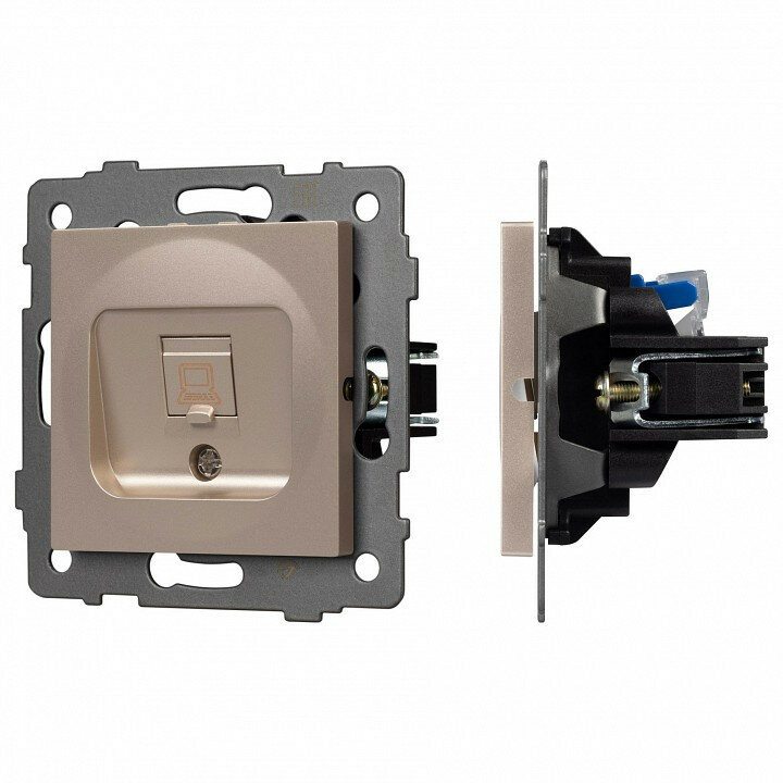 Розетка Ethernet RJ-45 и со шторками, без рамки Arlight SCT 049849