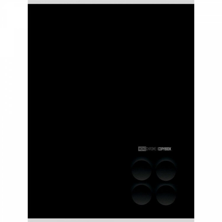 Тетрадь А4 клетка 96 листов скоба второй блок (Remix) Минимализм в черном цветная мелованная обложка арт.96-8961. Количество в наборе 5 шт.