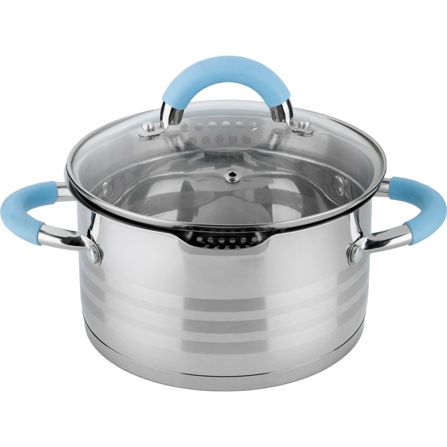 Mallony Melodia кастрюля с крышкой 2.5 л из нерж. сталь со сливом для кухни