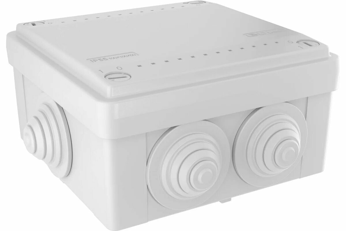 DKC Коробка ответвительная с 6 кабельными вводами Ø25 мм, IP55, 100x100x50 мм, 1 шт