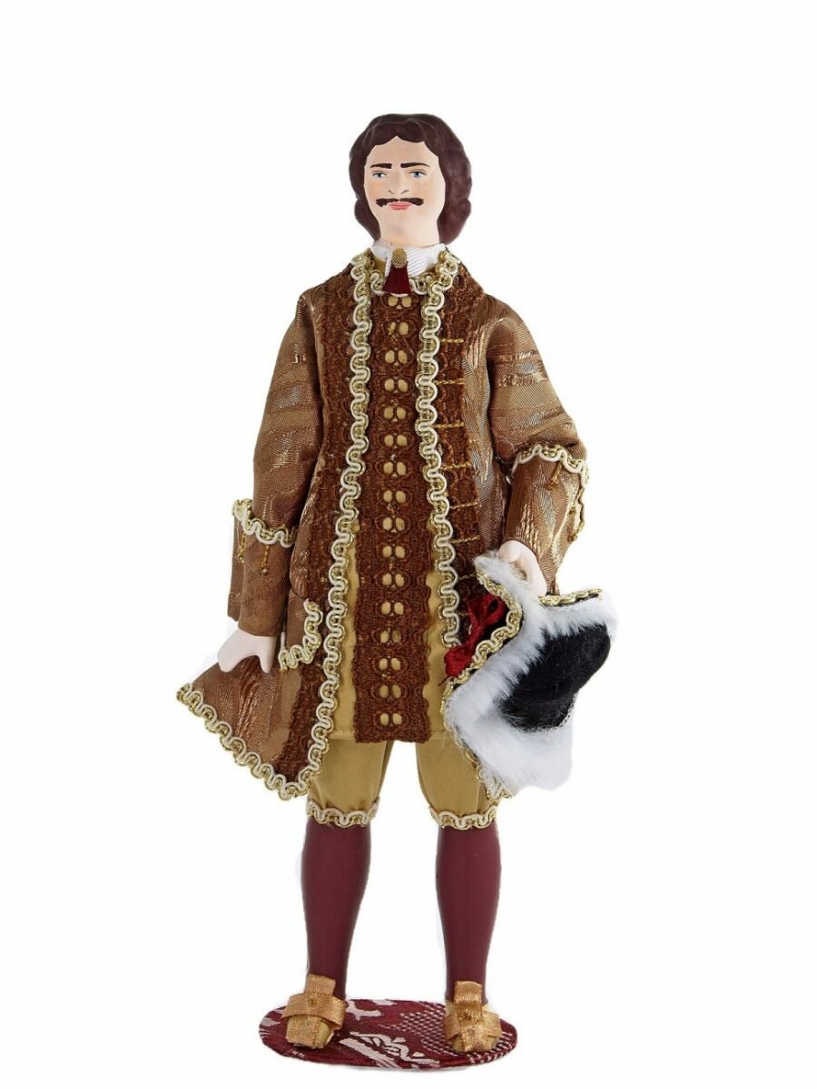 Кукла интерьерная Потешного промысла Пётр Первый в бальном костюме