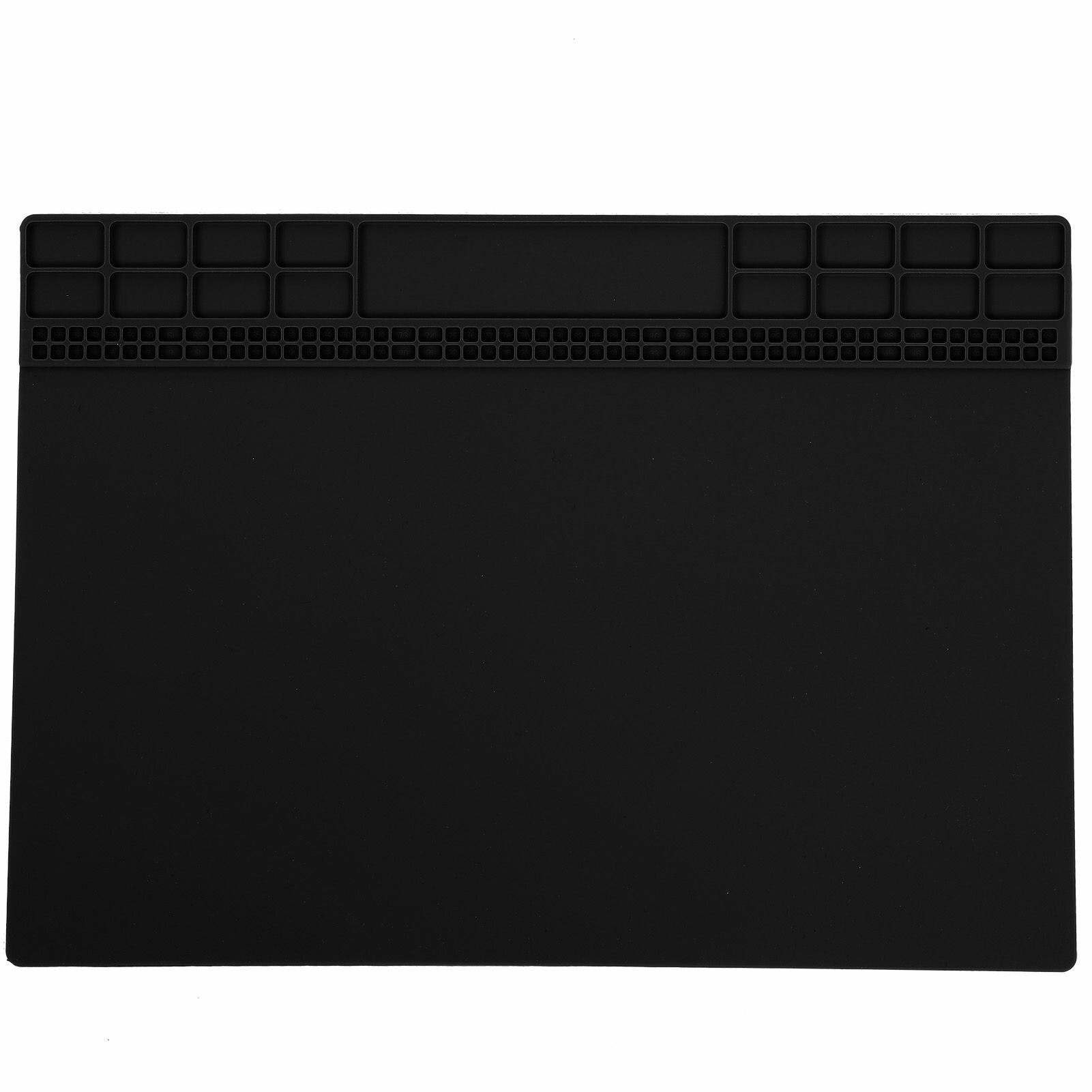 Ремонтный коврик Силиконовый термостойкий коврик для компьютера, телефона, паяльная станция, инструменты, 350x250x4 мм, черный