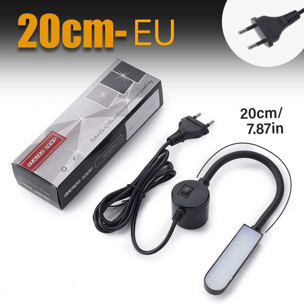 Переносная лампа для швейной машины с магнитным основанием, 220 В, 3 Вт, черная