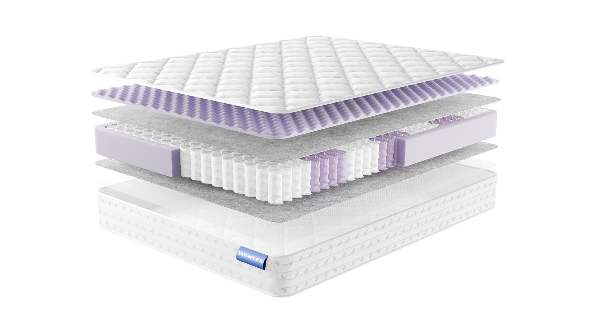 Матрас Vitaflex Balance Comfort TFK 160х200 высота 18 см анатомический средней жесткости Независимые пружины