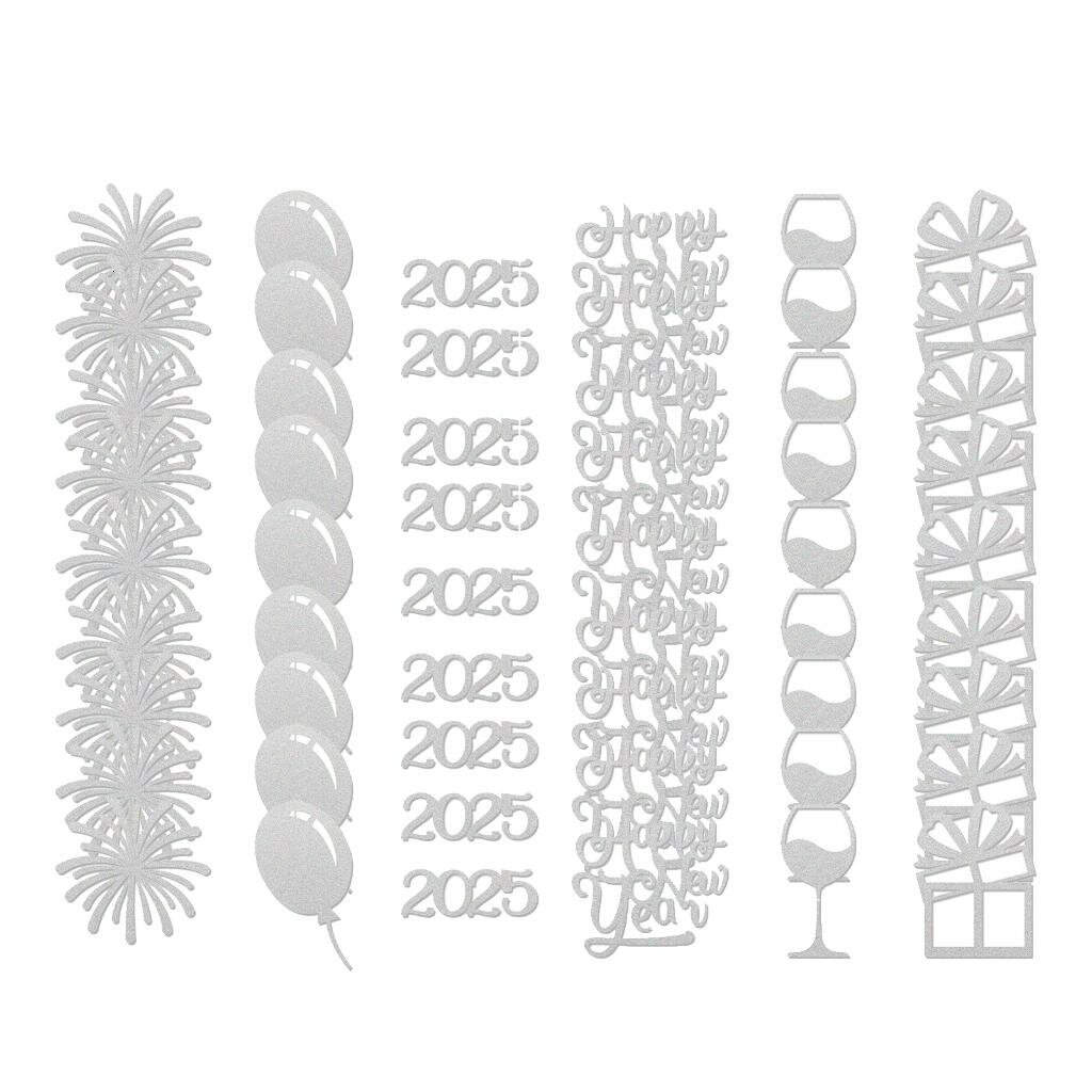100 штук биоразлагаемых конфетти для праздника, Серебро