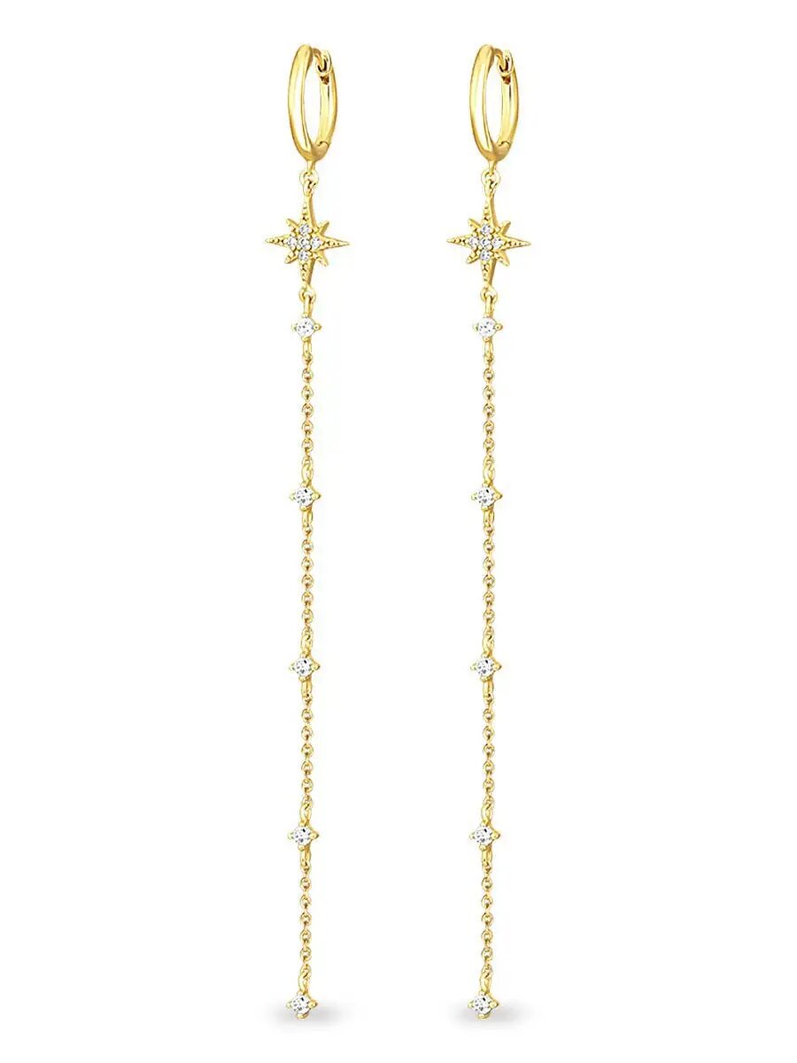 Серьги цепочки, серебро, 925 проба