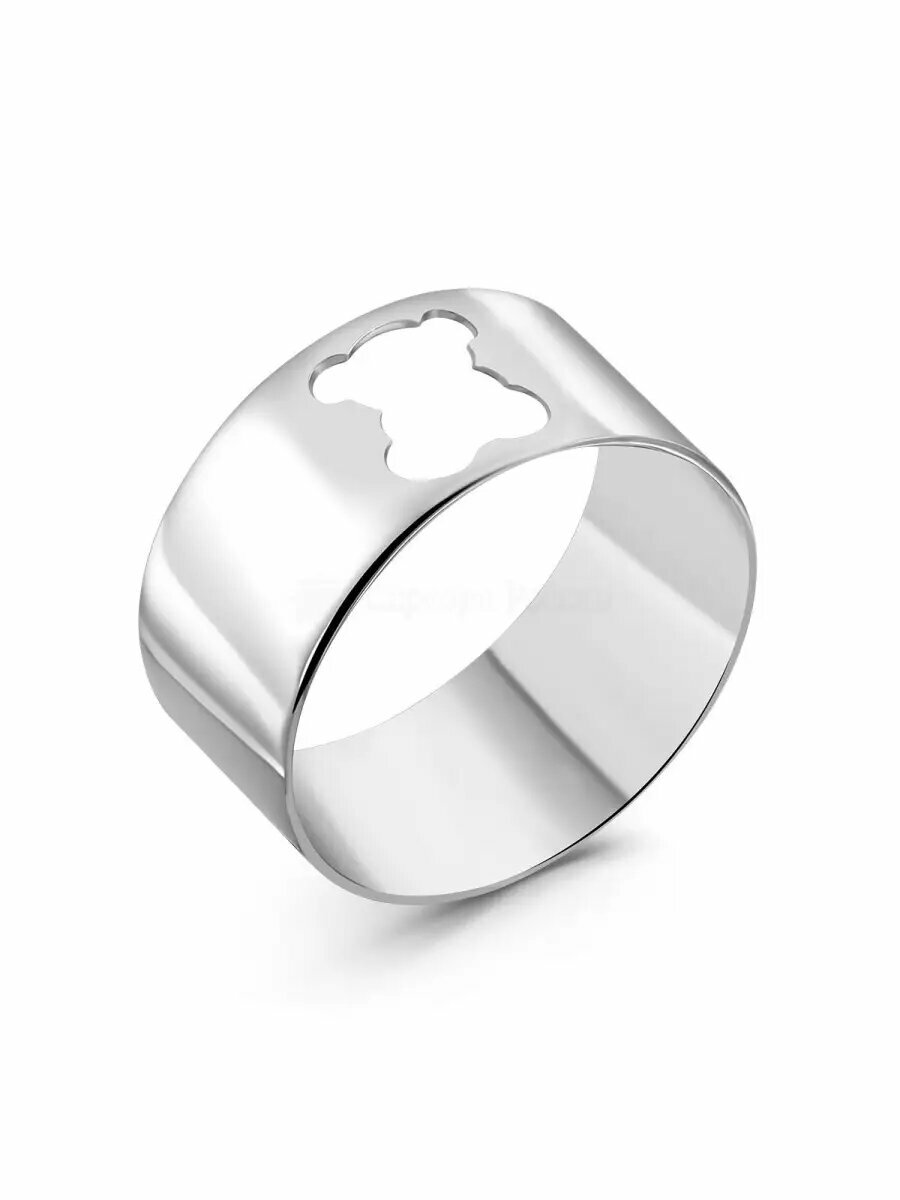 Кольцо широкое, серебро, 925 проба