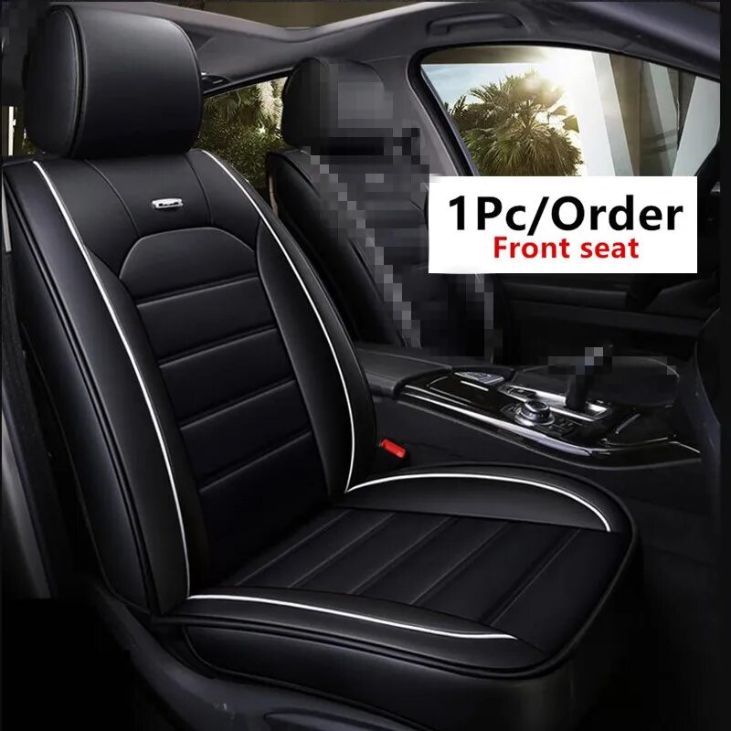 Роскошные кожаные чехлы на сиденья автомобиля, 1 шт, чехлы для skoda octavia 2 a5 a7 tour fabia 1 3 karoq rapid spaceback felicia, автомобильные сиденья 1PC front seat