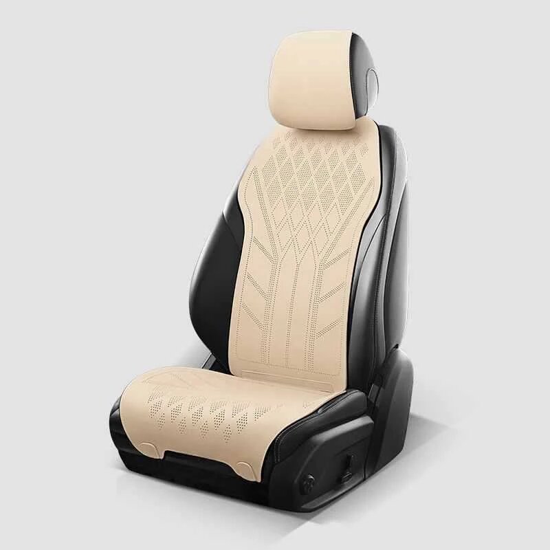 Замшевый кожаный чехол для автомобильного сиденья для Lexus IS300H CT200H IS250 RX350 NX300H RX450H GX460 IS200, Beige-1Pcs