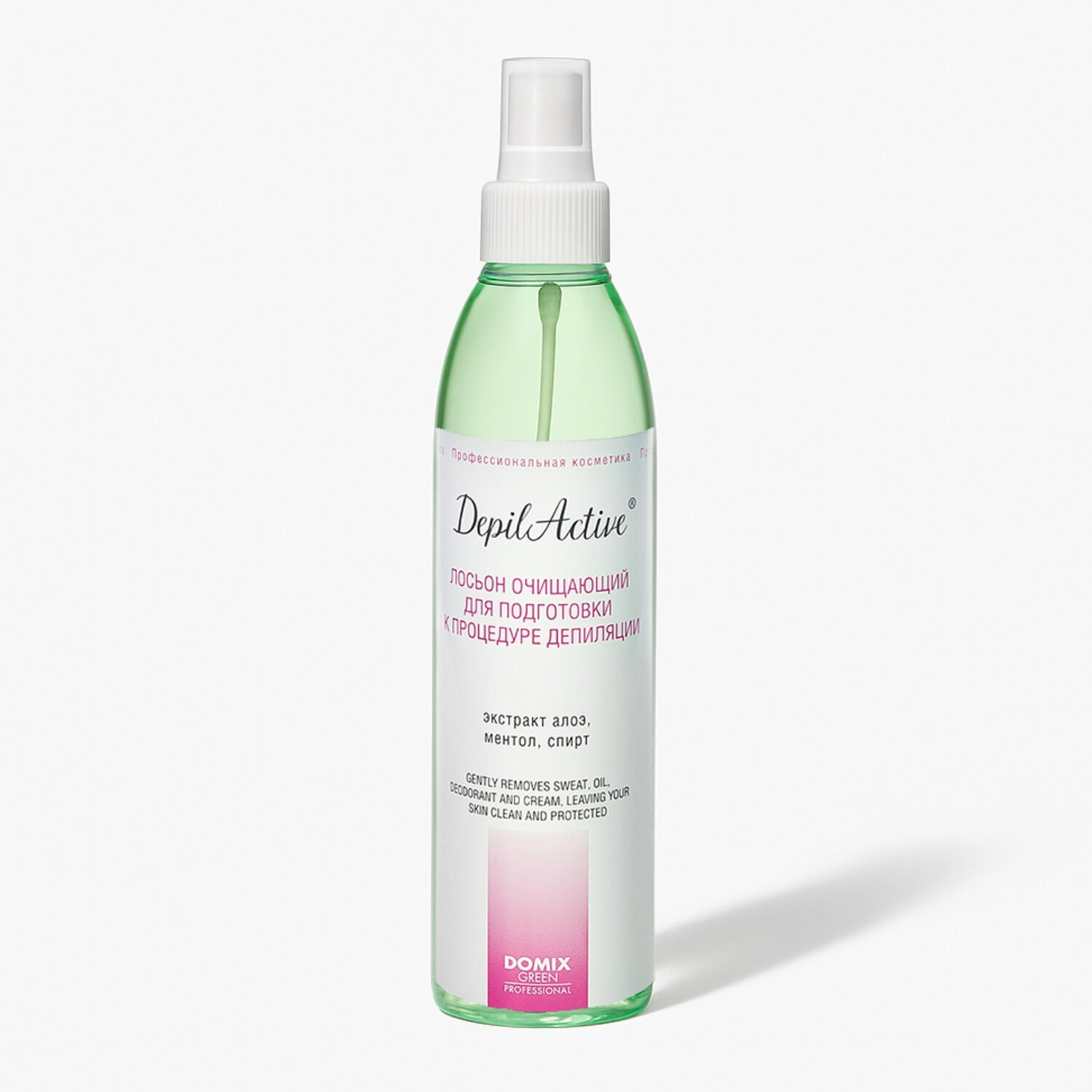 Лосьон очищающий перед депиляцией Domix Green DepilActive 320 мл