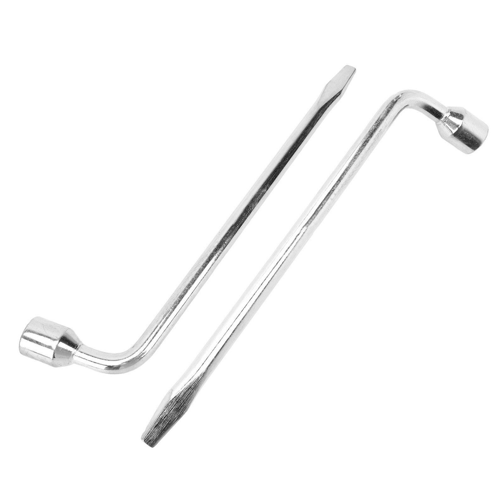 2 шт. 21 мм автомобильный гаечный ключ для запасного колеса, L-образный шестигранный ключ с шлицевым концом для