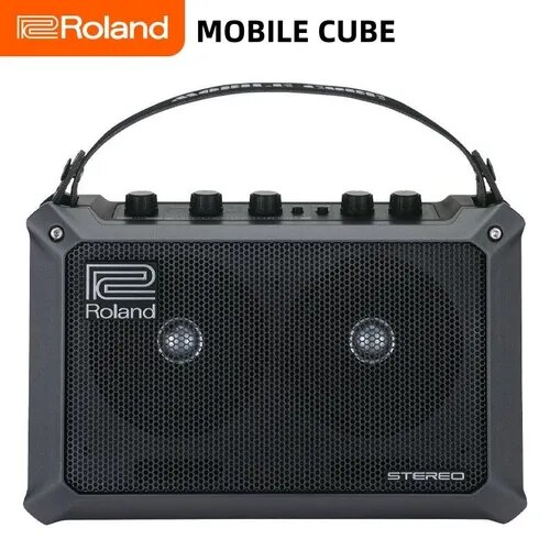 Портативный гитарный усилитель MOBILE CUBE поддерживает овердрайв, хорус, задержку, реверберацию, эффекты, несколько интерфейсов, черный