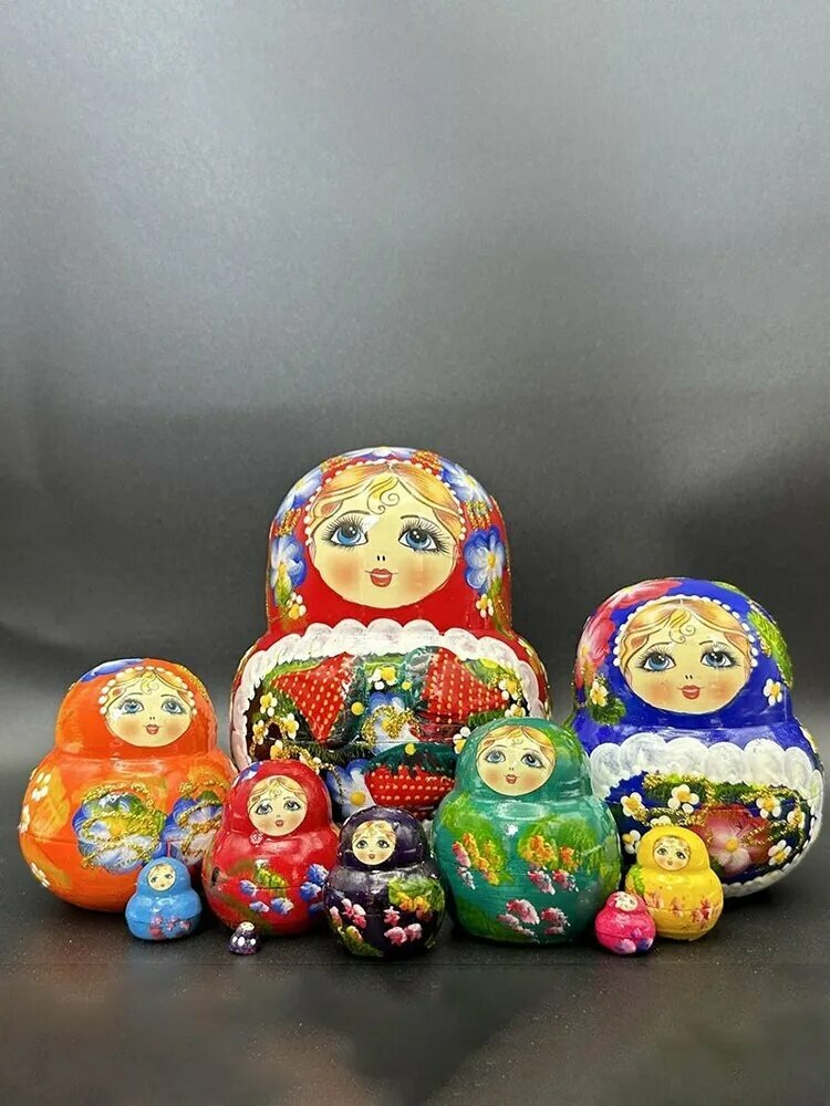 Матрешка Деревянная 10 Штук