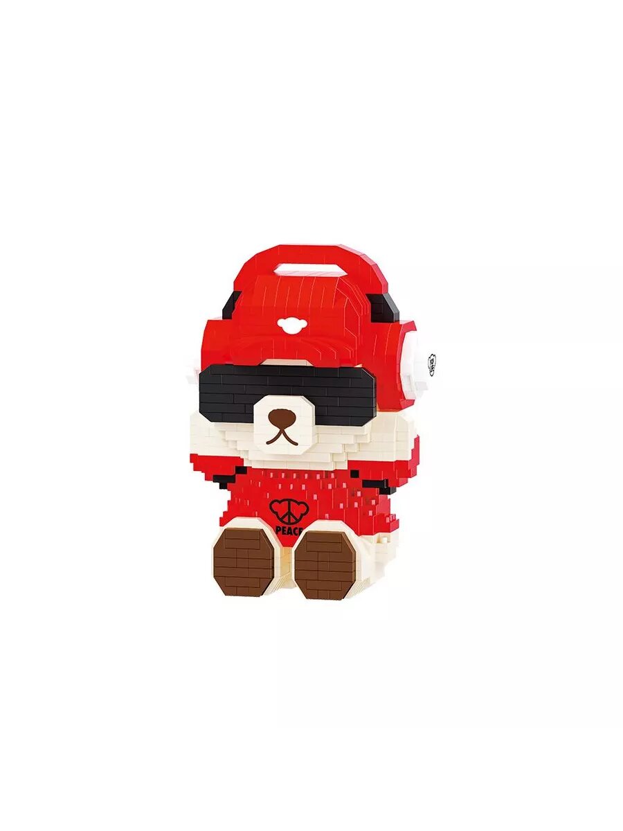 Конструктор 3D Teddy Bear мишка в наушниках BA18252, 785 деталей