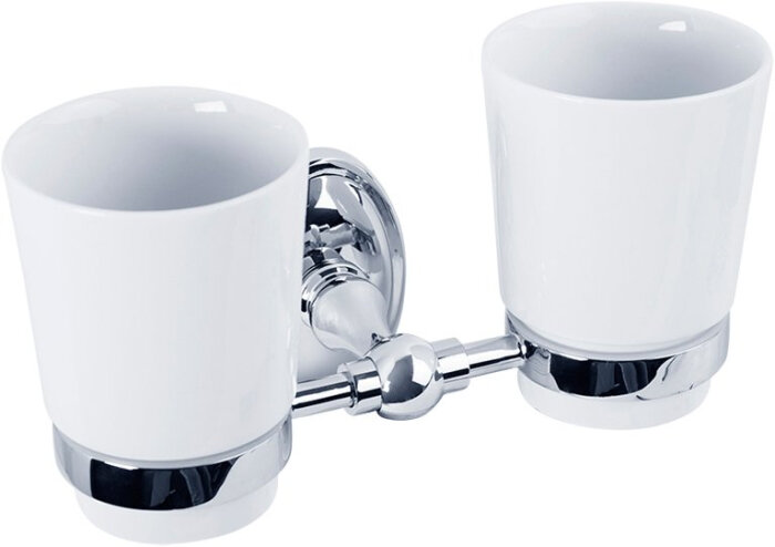 Стакан Veragio Bonjour VR. BNR-7842. CR двойной, хром