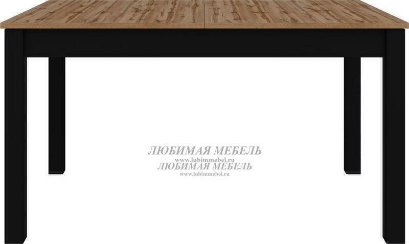 Стол БРВ мебель Loft STO 130/170 дуб вотан/черный