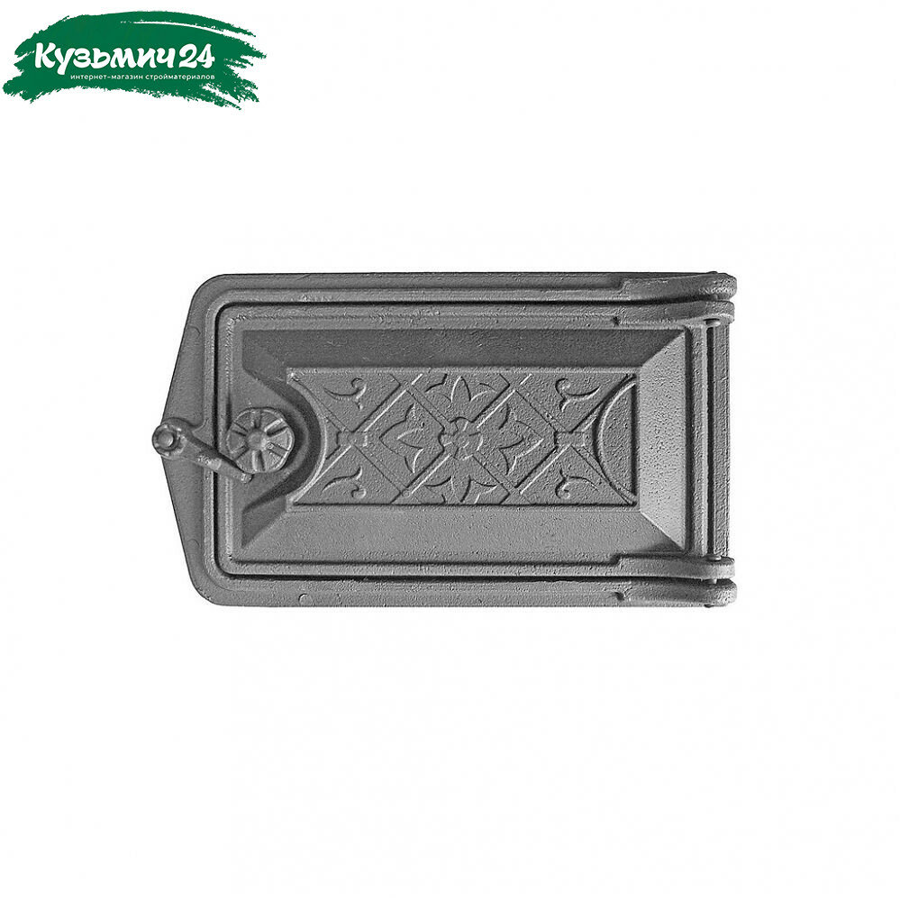 Дверка поддувальная Гефест ДП-21 окрашенная 35х140х250 мм, чугун, 1 шт.