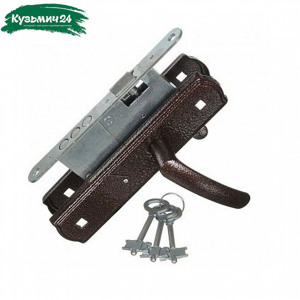 Замок врезной AVERS ЗВ9-4-1-4 медь