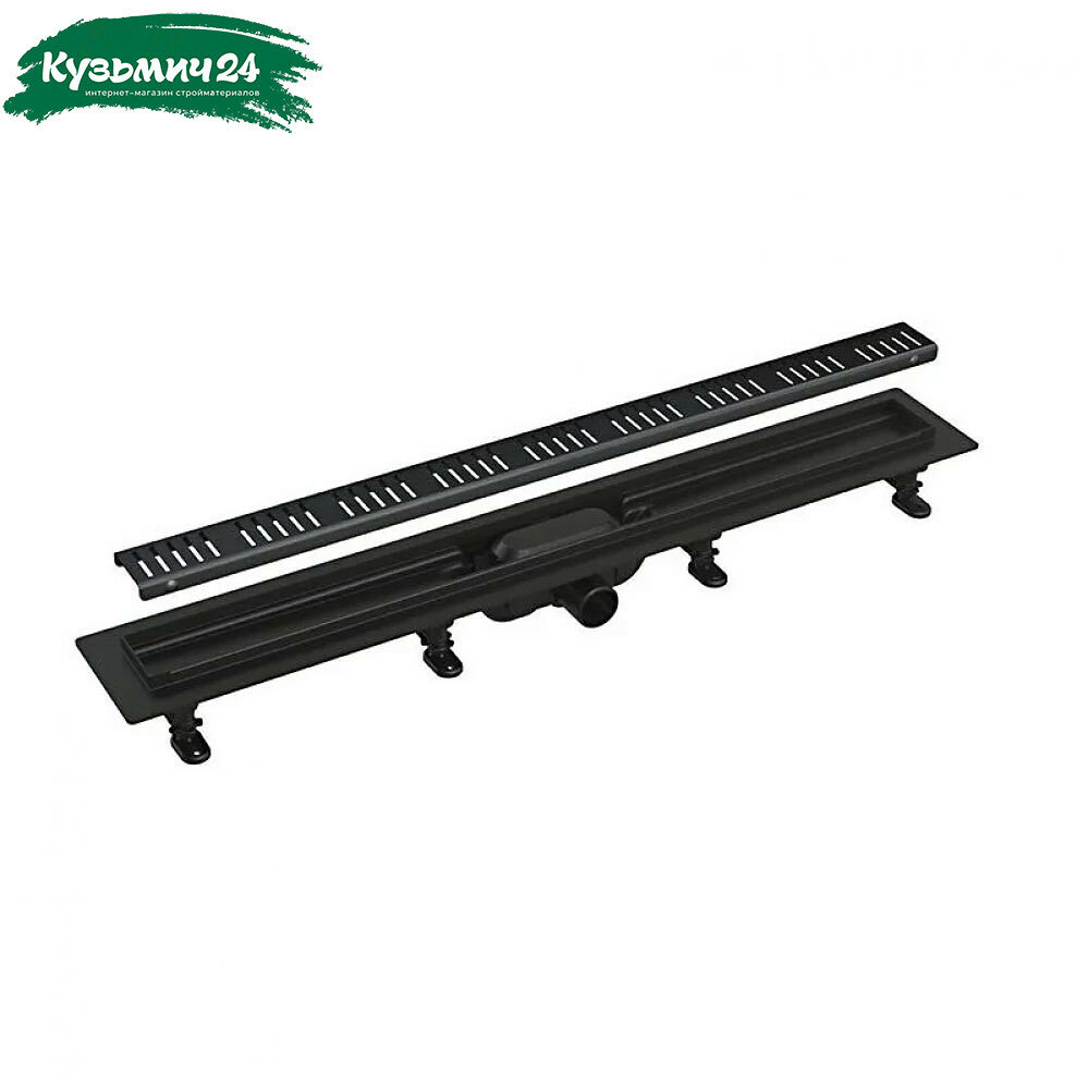 Трап душевой Gappo G86007-56 из нержавеющей стали 60х600 , чёрный