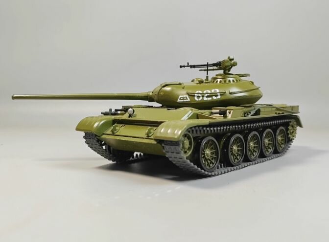 Готовая модель 1:43 Т-54, литьевой металл, MODIMIO, советский танк, для коллекции и интерьера