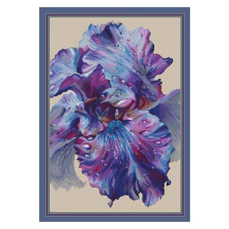 Набор для вышивки крестом Amishop Ирис 8